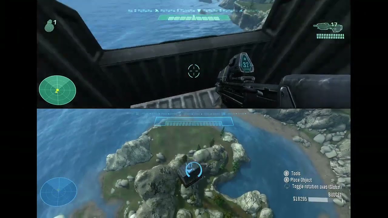 Messing around in halo reach forge - YouTube