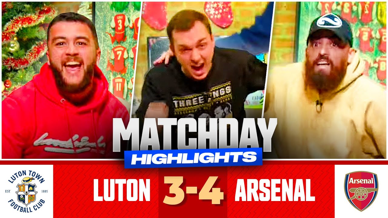 Super Hero Declan Rice Saves Arsenal! | Luton 3-4 Arsenal | Match Day ...