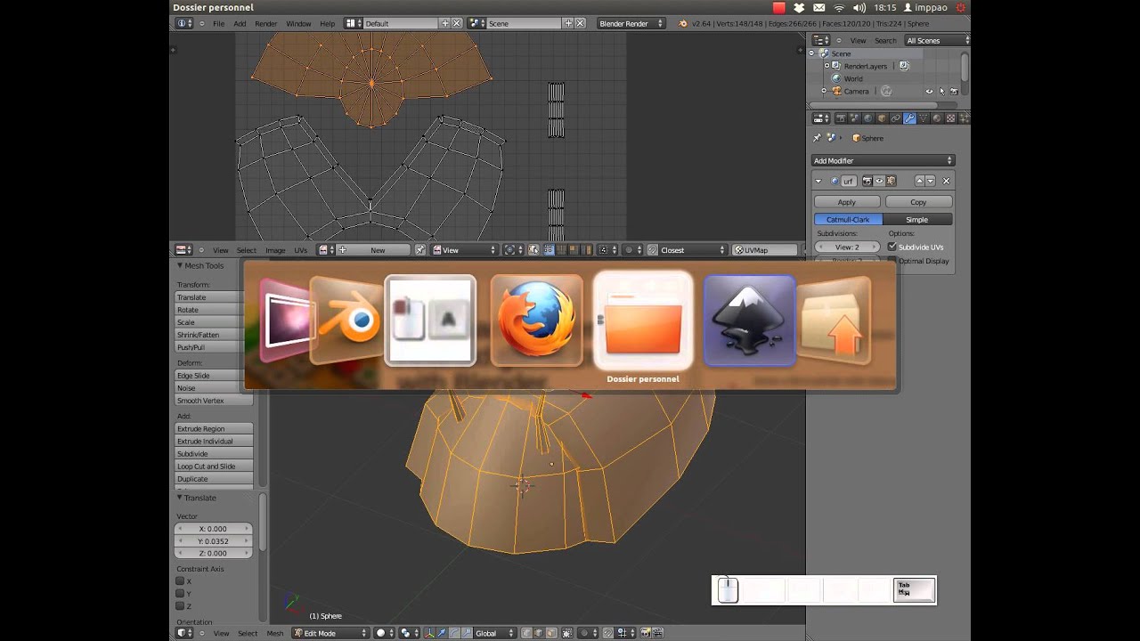 tuto blender inkscape : réalisation d'une petite coccinelle - YouTube