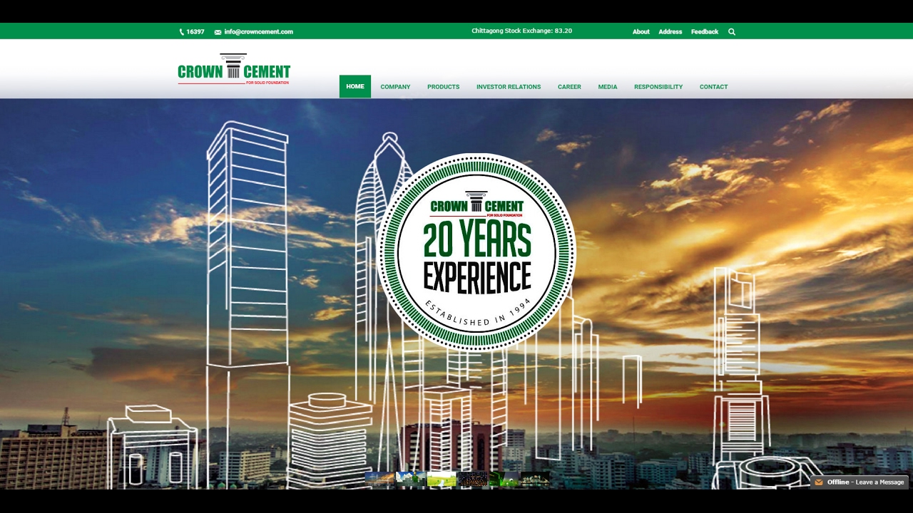 Video presentation of Crown Cement website - YouTube