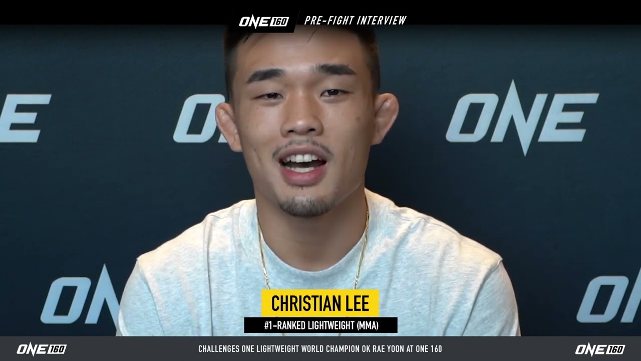 Christian Lee ONE Championship 160 pre-fight interview - YouTube