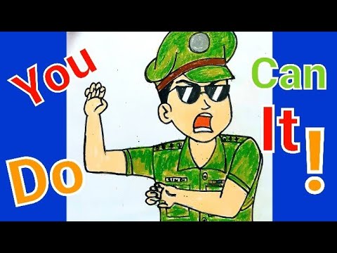 How to Draw little Singham desh ka sipahi Fighting-Step By Step Easy ...