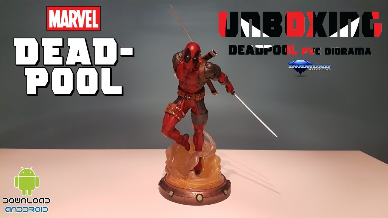 Unboxing Deadpool PVC Diorama - Diamond Select Toys - YouTube