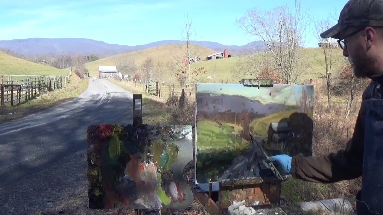 Kyle Buckland Plein Air Oil Painting Demonstration Beginner Lesson #2 ...