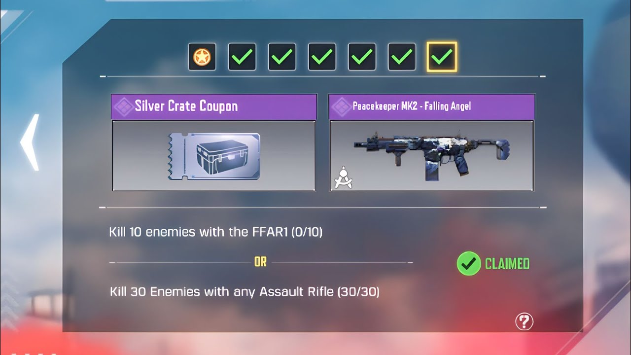 Call of Duty Mobile Kill 30 Enemies with any Assault Rifle Task ...