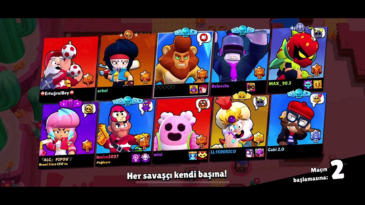 Brawl stars aslan bull aldım ve denedim - YouTube