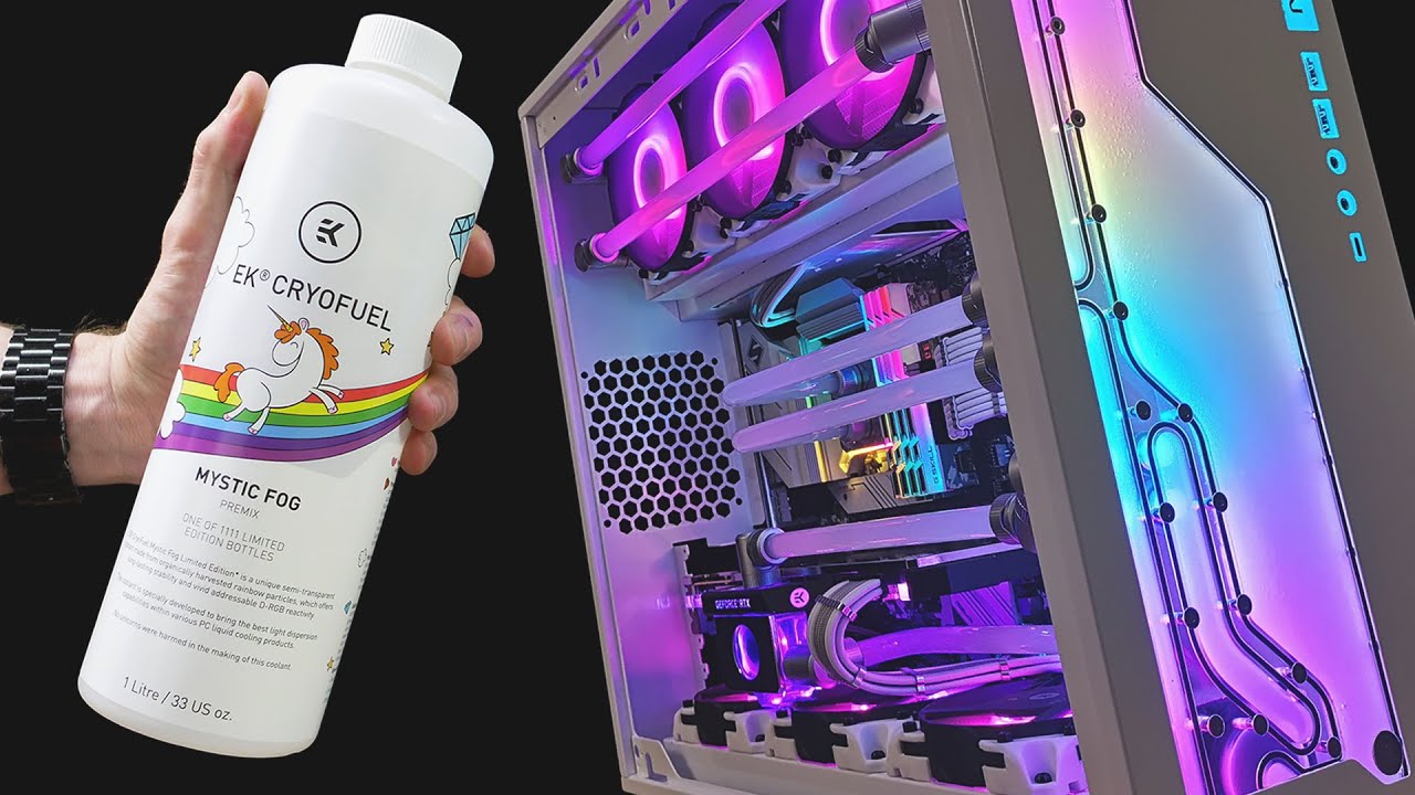 RGB Enhancing Coolant!! EK-CryoFuel Mystic Fog Build - YouTube