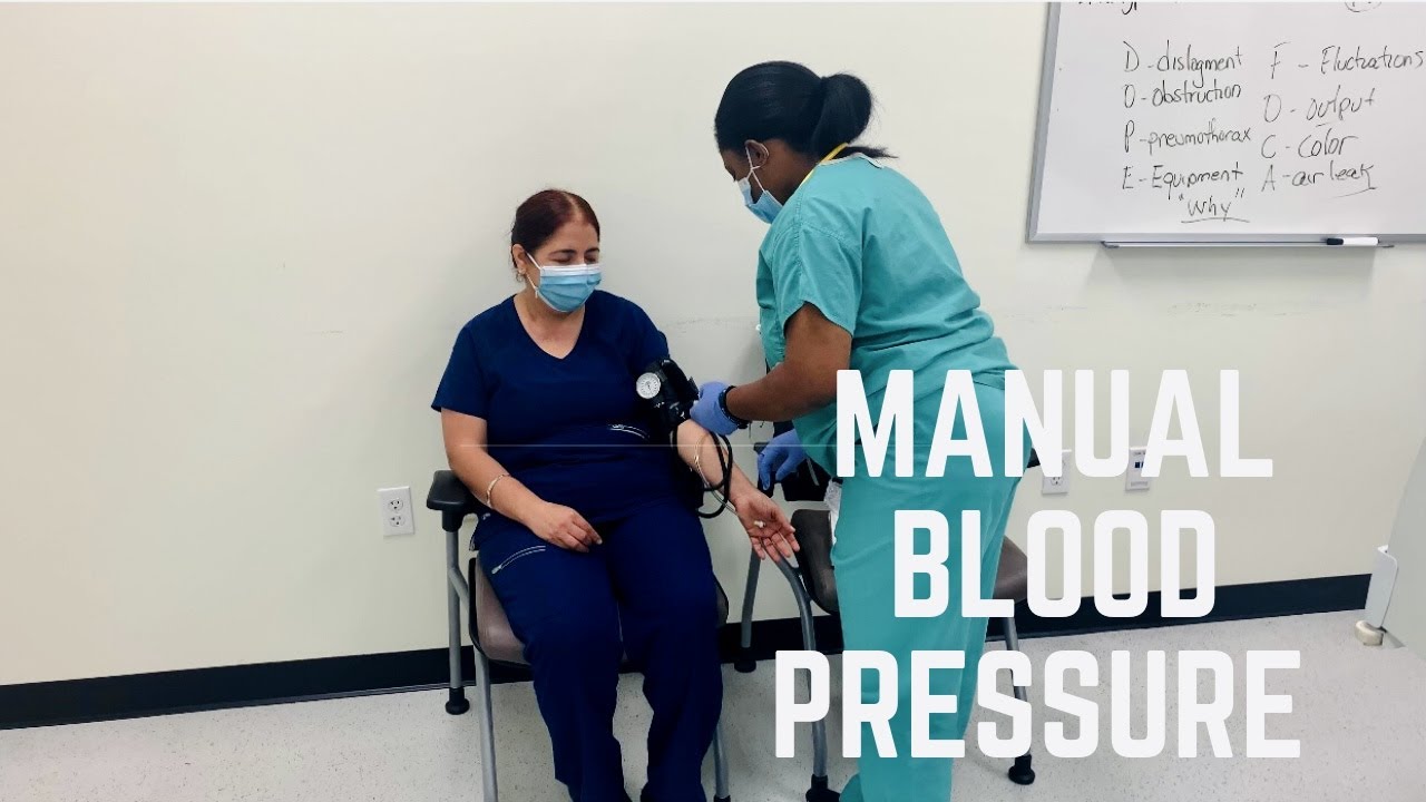 How to Take a Manual BP Using the 2 Step Method - YouTube