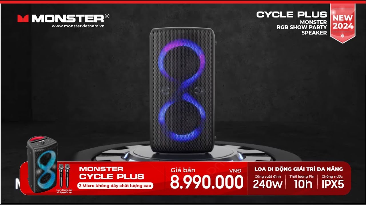 Anh Duy Group | Loa di động giải trí đa năng Monster Cycle Plus - Âm nhạc bùng nổ - Lan tỏa chất ...
