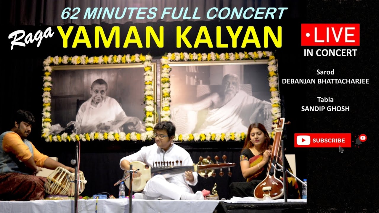Raga YAMAN KALYAN 1 hour LIVE Concert | Indian Classical Music | Sarod ...