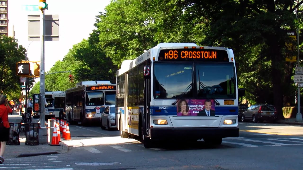 MTA New York City Bus: Orion VII Hybrids #4042 on the M96 Bus & #6672 ...