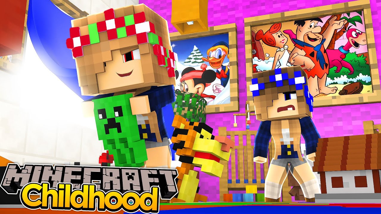 Minecraft Childhood - EVIL BABY KELLY STEALS OUR TOYS! - YouTube
