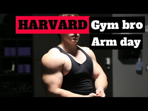 Harvard gym bro arm day (This BLEW UP my arms!) #bodybuilder # ...