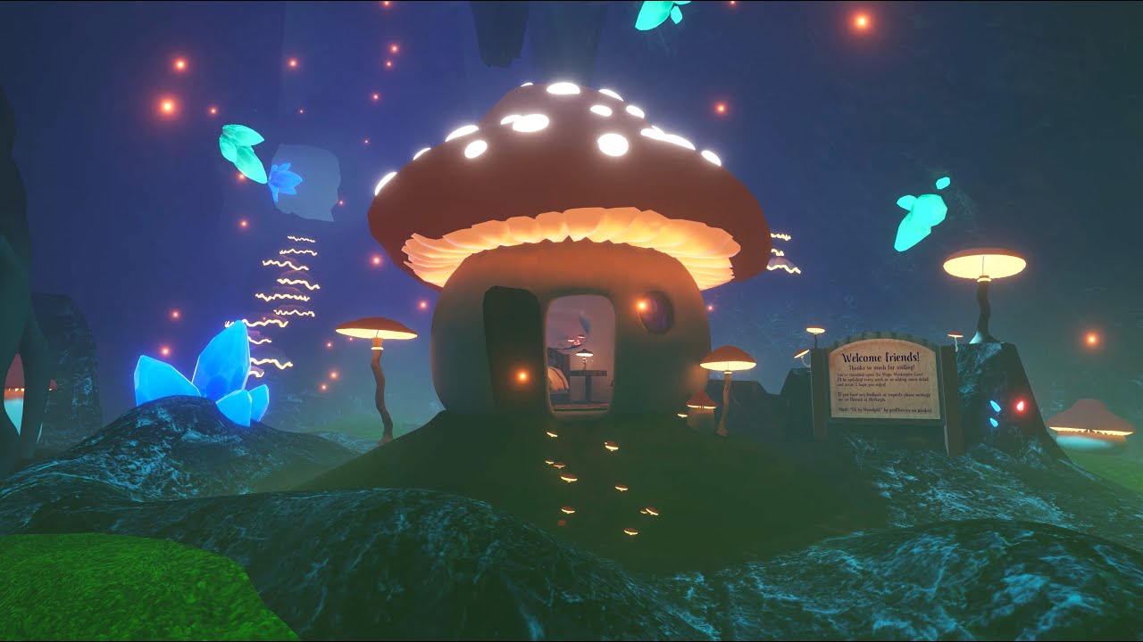 The Magic Mushroom Cavern - VRChat World - YouTube