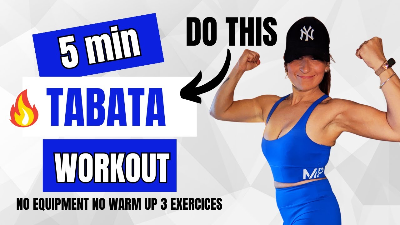 Tabata Full Body Workout Training Express No equipment 5 Min - YouTube