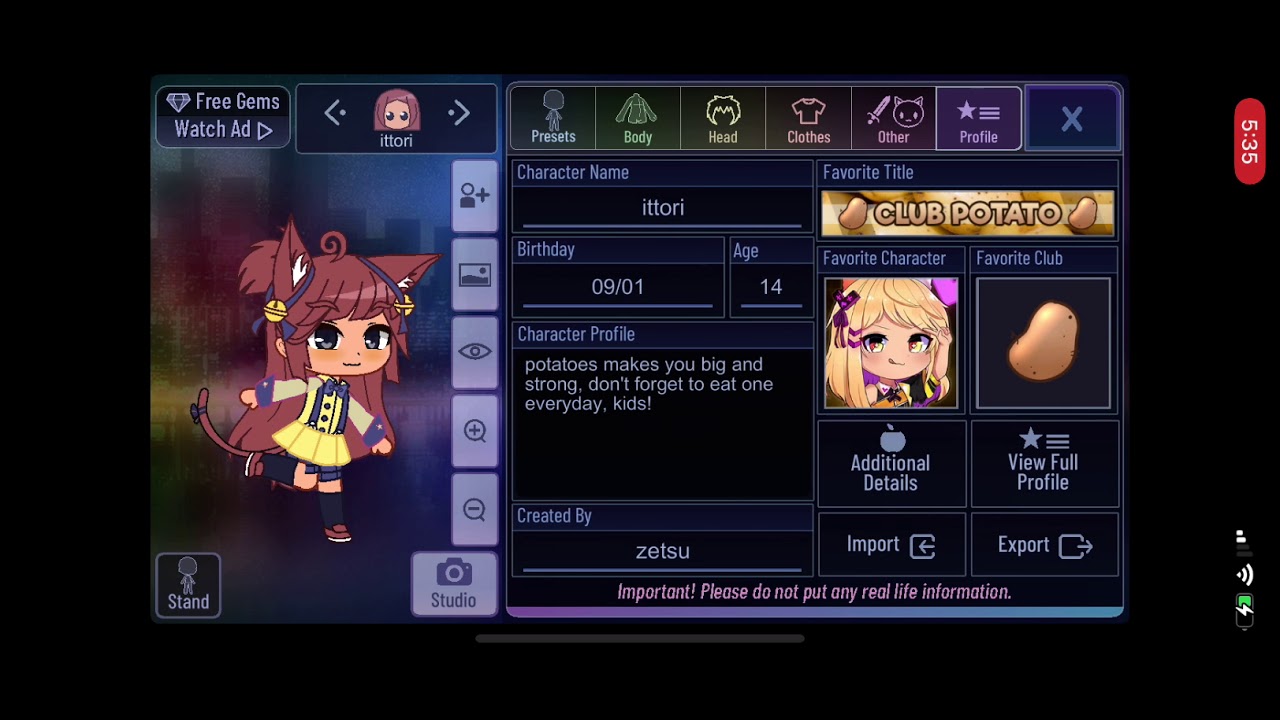 How to make a Character Tint color on Gacha Club - YouTube