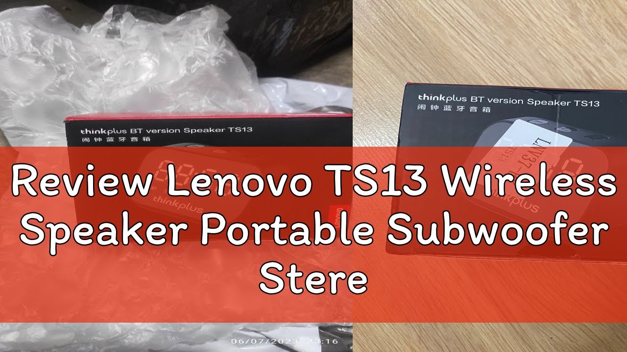 Review Lenovo TS13 Wireless Speaker Portable Subwoofer Stereo Player ...