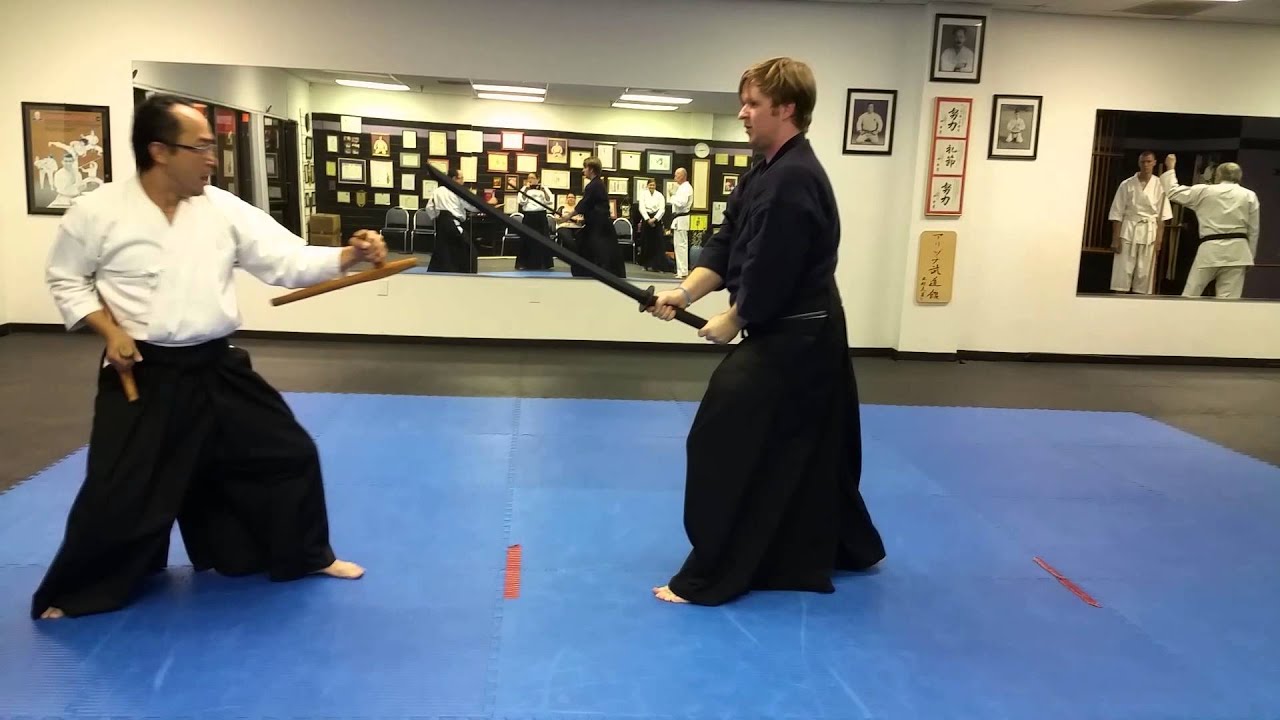 Tonfa Katana/Bokken Sparring Demo - YouTube