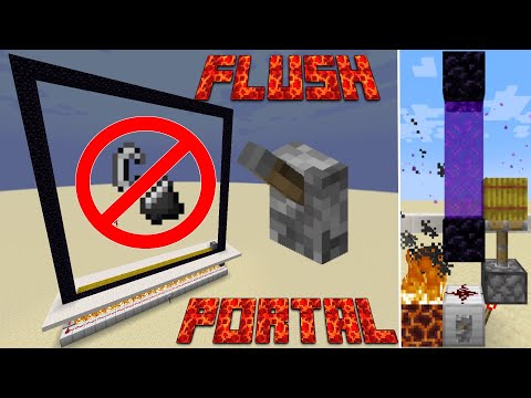 Easy ON/OFF Toggleable Nether Portal with No Consumables | Flush ...