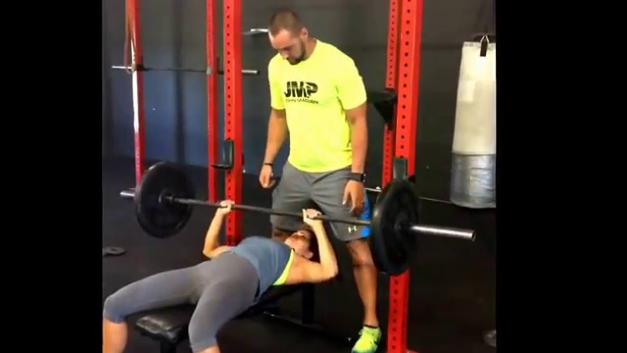 Deadlift 185 lbs. Bench press 95 lbs. Squats 130 lbs. three different ...