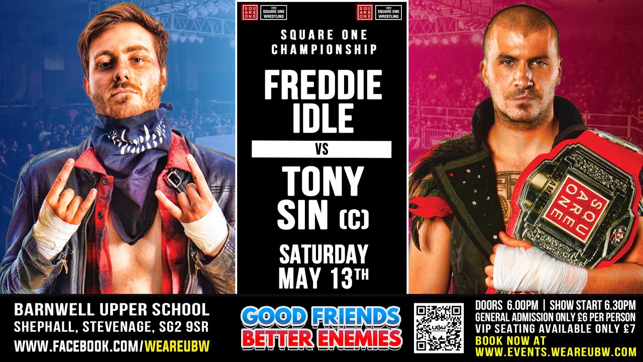 Tony Sin (c) vs Freddie Idle - SQ1 Championship - YouTube