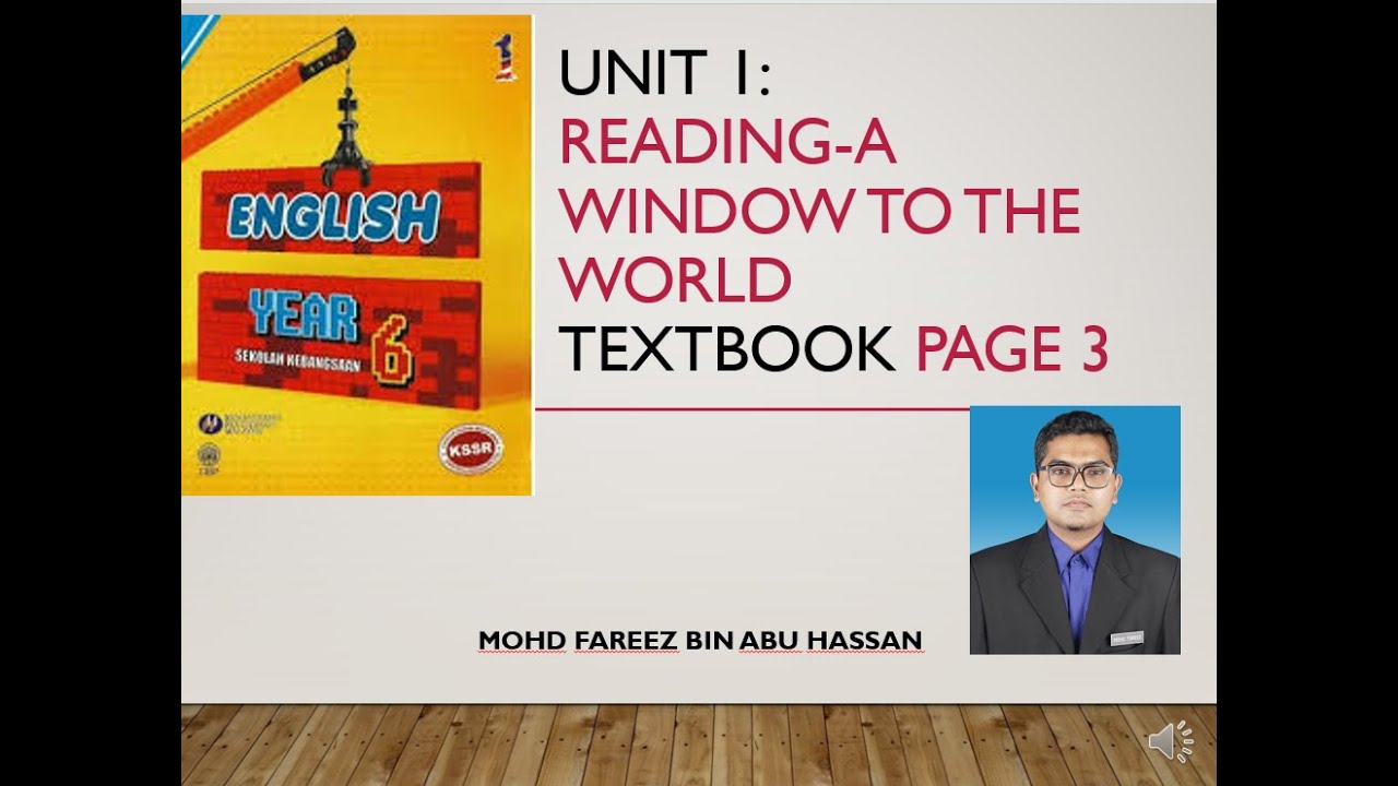 ENGLISH YEAR 6- UNIT 1 : READING - A WINDOW TO THE WORLD (TEXTBOOK PAGE ...