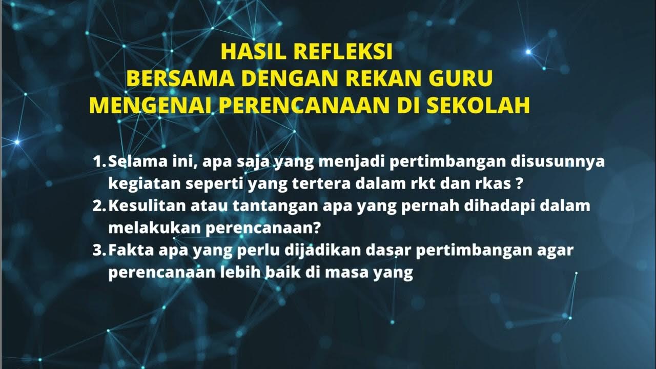Aksi Nyata Perencanaan Untuk Perbaikan Satuan Pendidikan Youtube