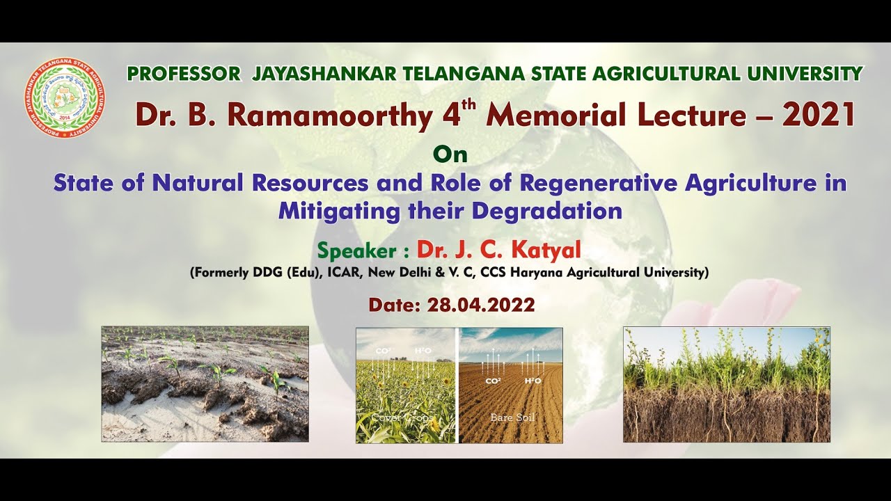 Dr. B. Ramamoorthy 4th Memorial Lecture – 2021 - YouTube