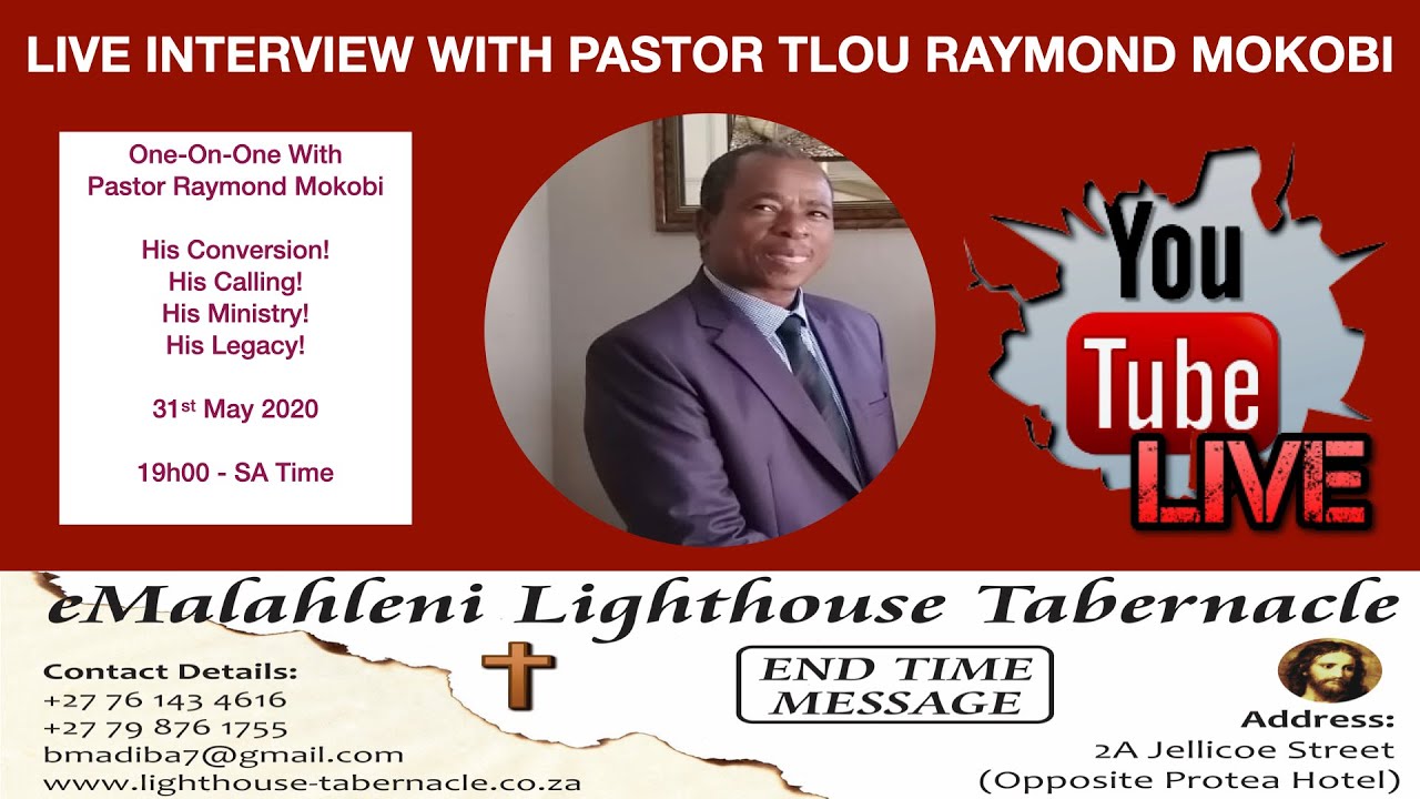 One-On-One With Pastor Tlou Raymond Mokobi - YouTube