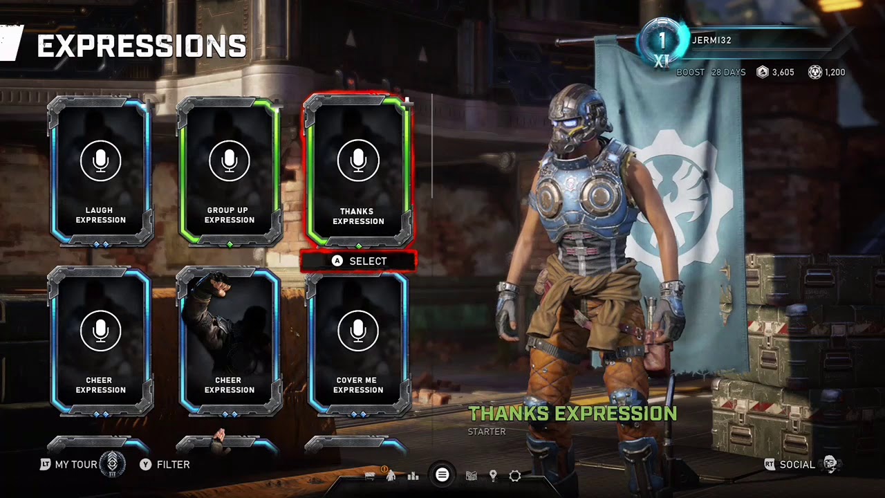 Lizzie Carmine Expressions Gears 5 - YouTube