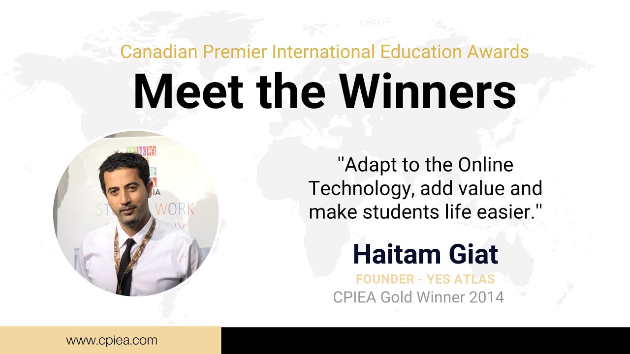Meet the Winners - Haitam Giat from Yes Atlas in the Middle East. - YouTube