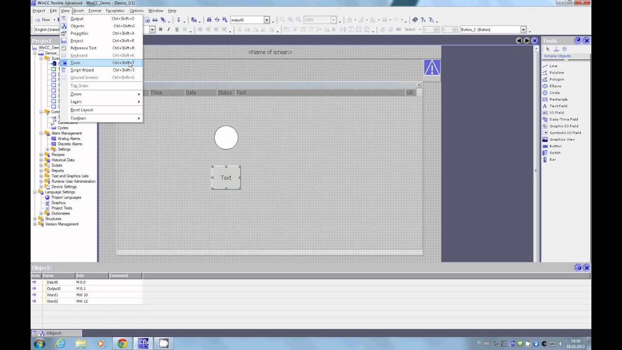 WinCC basic tutorial Part 3 - YouTube