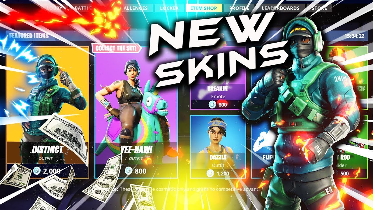 *NEW* INSTINCT & YEE-HAW! SKINS | NEW ITEM SHOP - YouTube