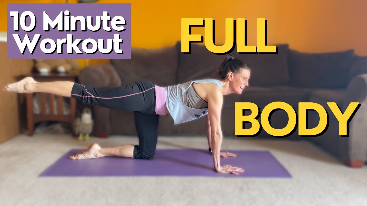 Full Body Workout / 10 minutes on the mat / 3 sections; Upper, Core ...