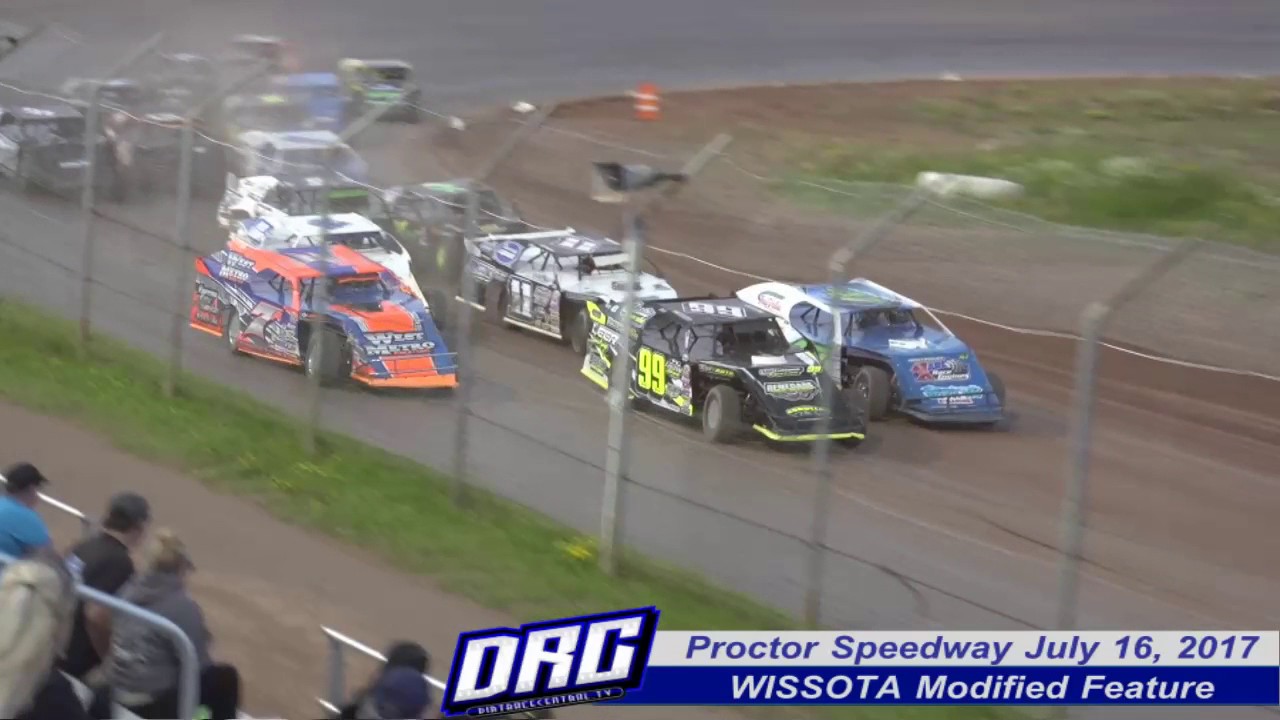 Proctor Speedway 7 16 17 WISSOTA Modified Feature - YouTube