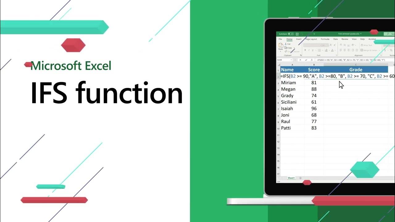 IFs Function in excel | Excel Short Clip | Tutorial | #shorts |#itsolzone - YouTube