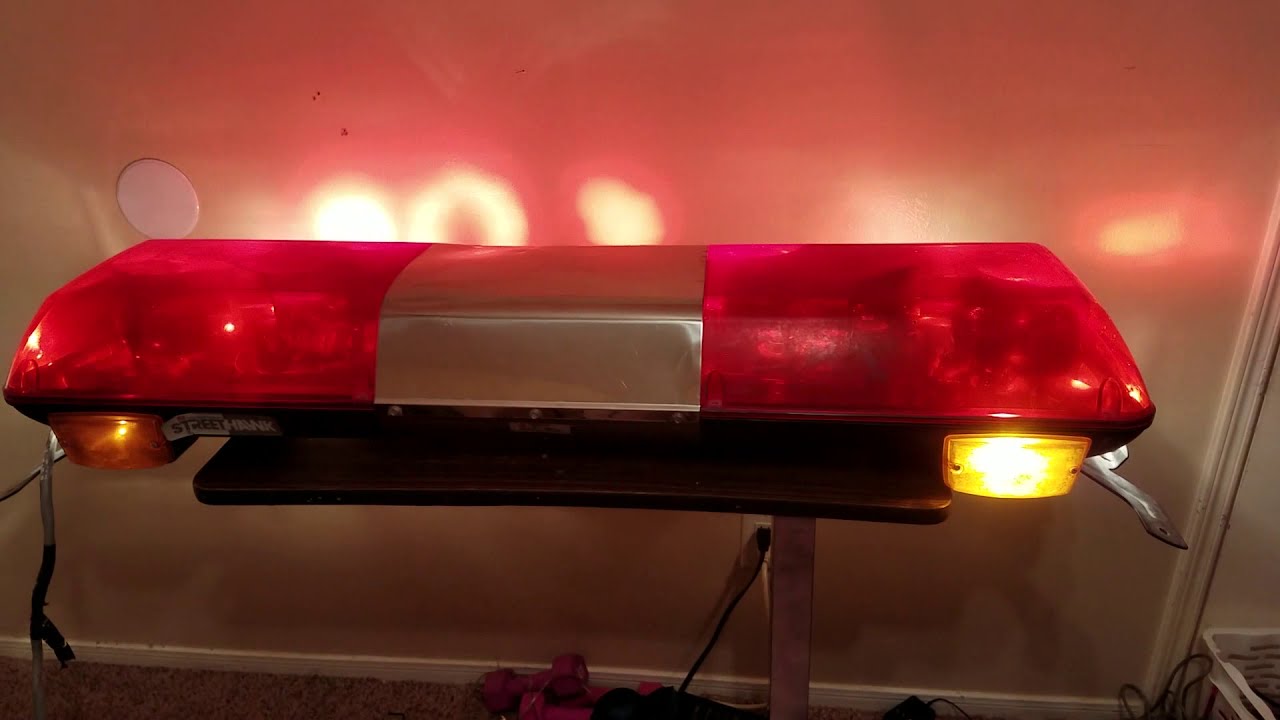 Federal Streethawk Rotating Lightbar w/ Siren - YouTube