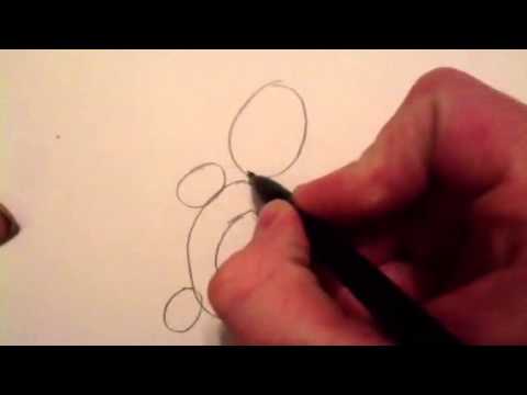 How to draw a stick bear - YouTube