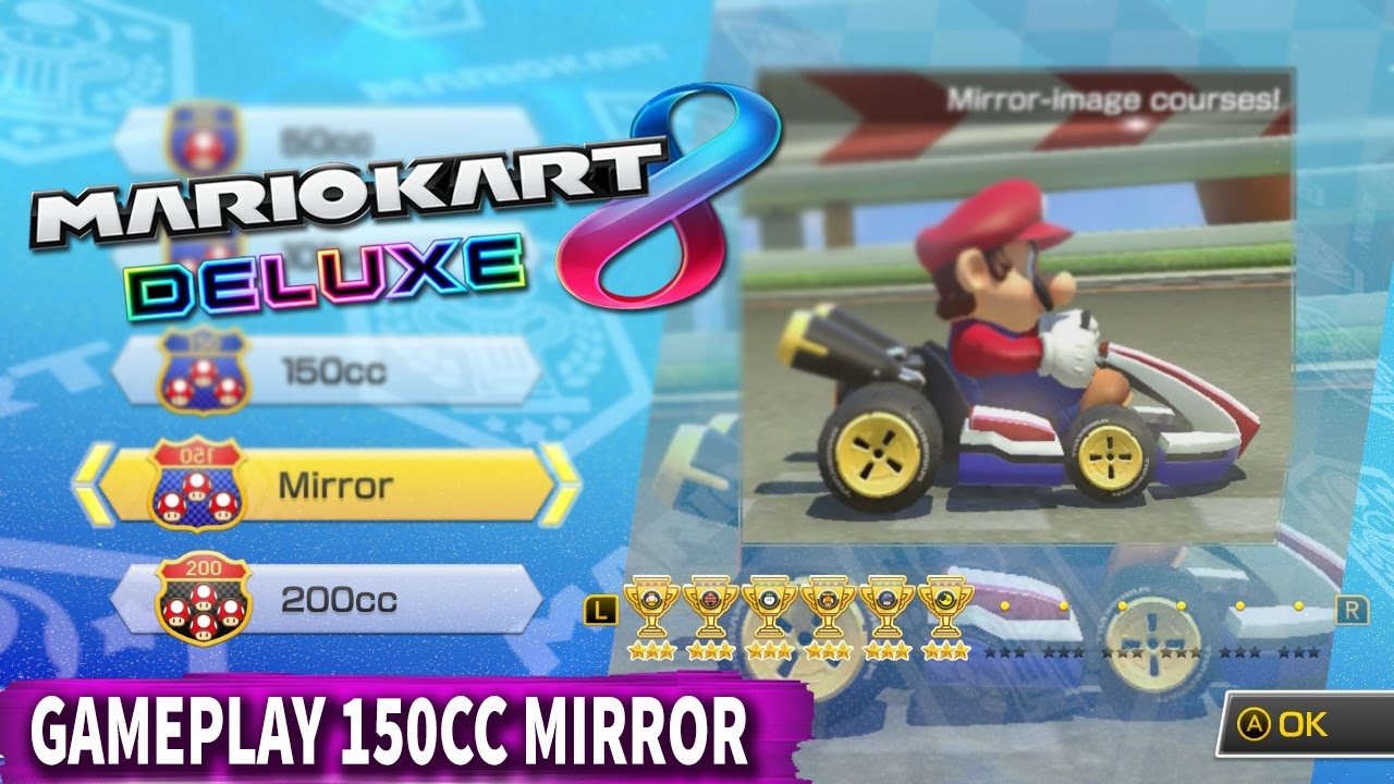 Mario Kart 8 Deluxe Shell Cup Mirror Mode - No commentary - YouTube