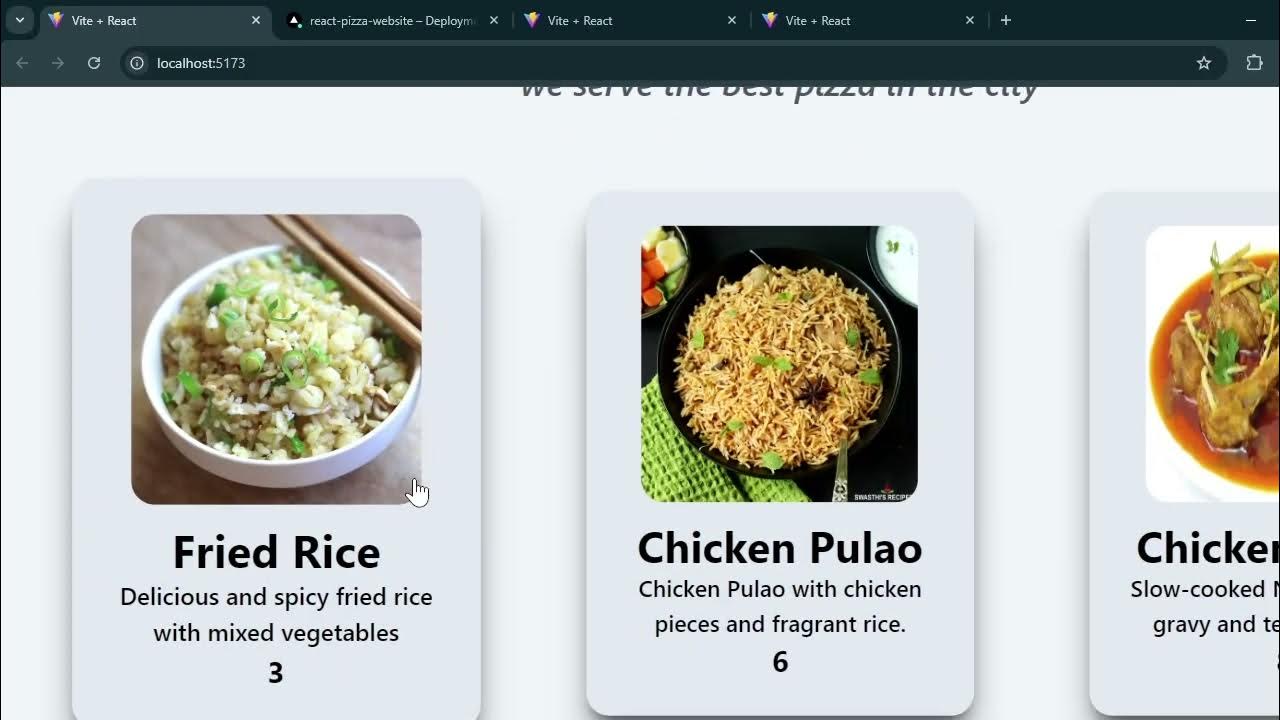 Restaurant Website React Js || Personal Project - YouTube