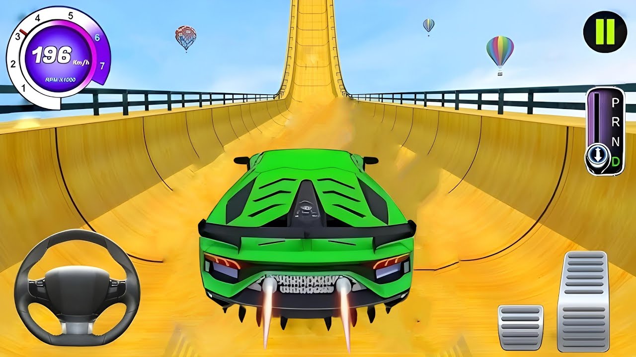 3D Mega Ramp Extreme Racing Android Game || Stunts Races Game - Android ...