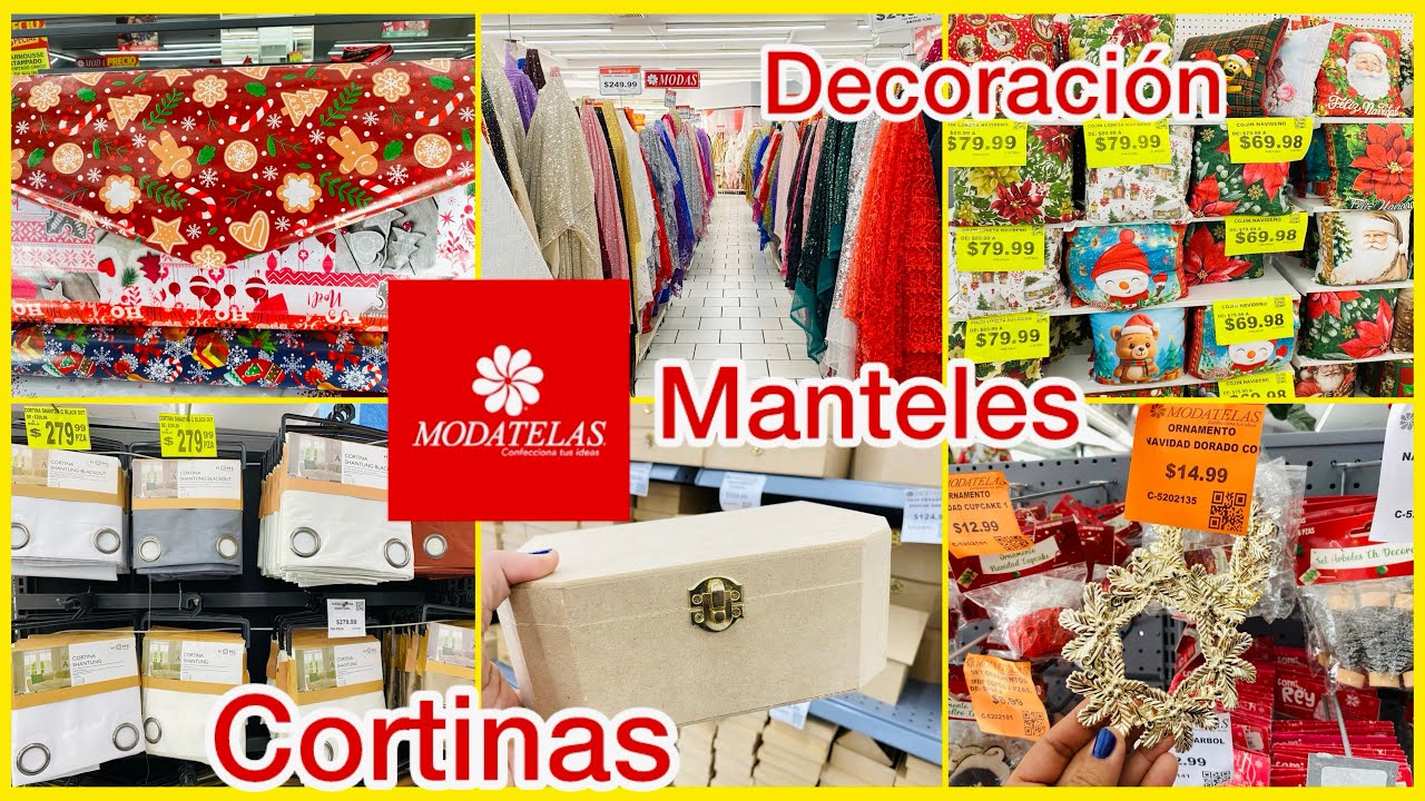 RECORRIDO TIENDA Modatelas😱Encontré 😍Bonitos😍Manteles cojines ...