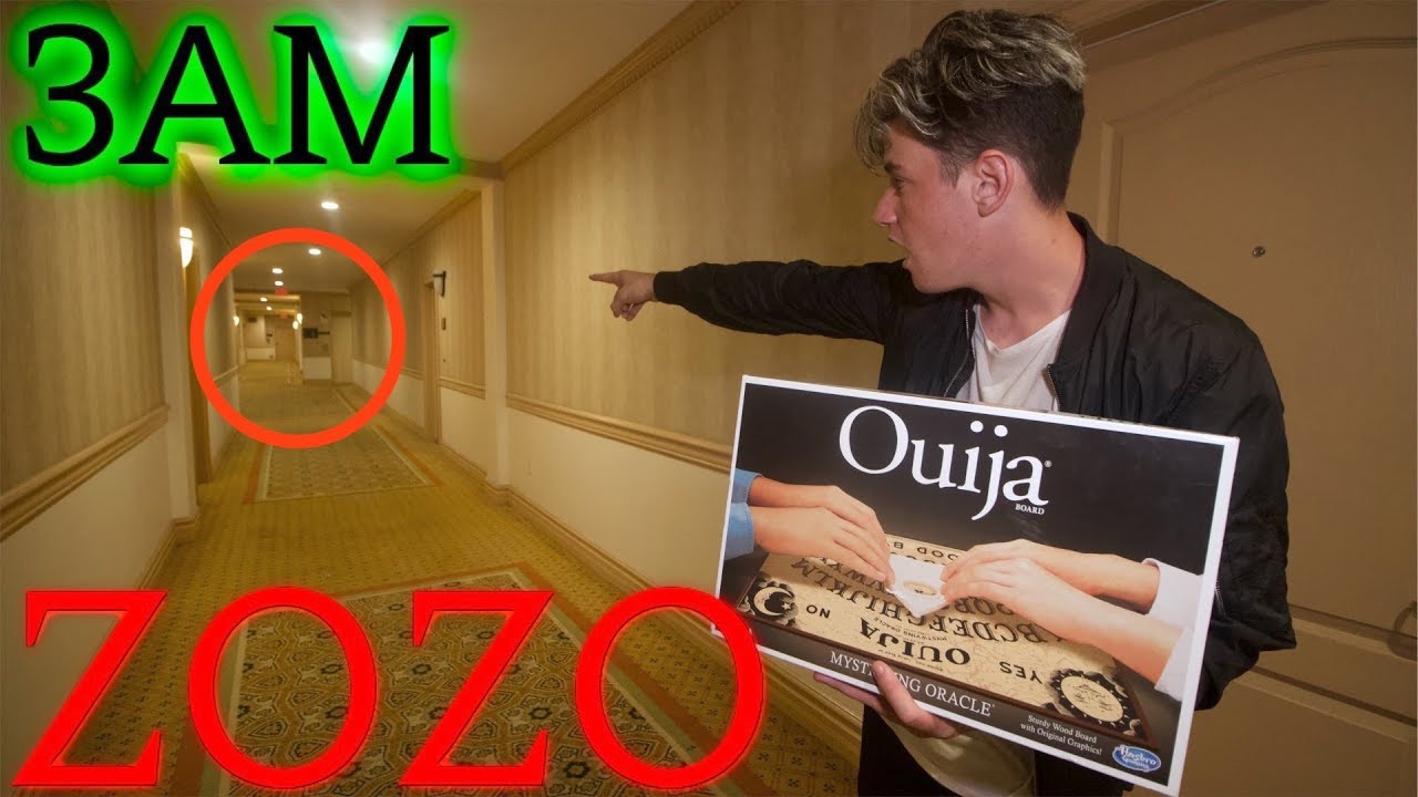 TERRIFYING OUIJA BOARD CONTACTING ZOZO AT HAUNTED HOTEL **DEMON TRIES ...