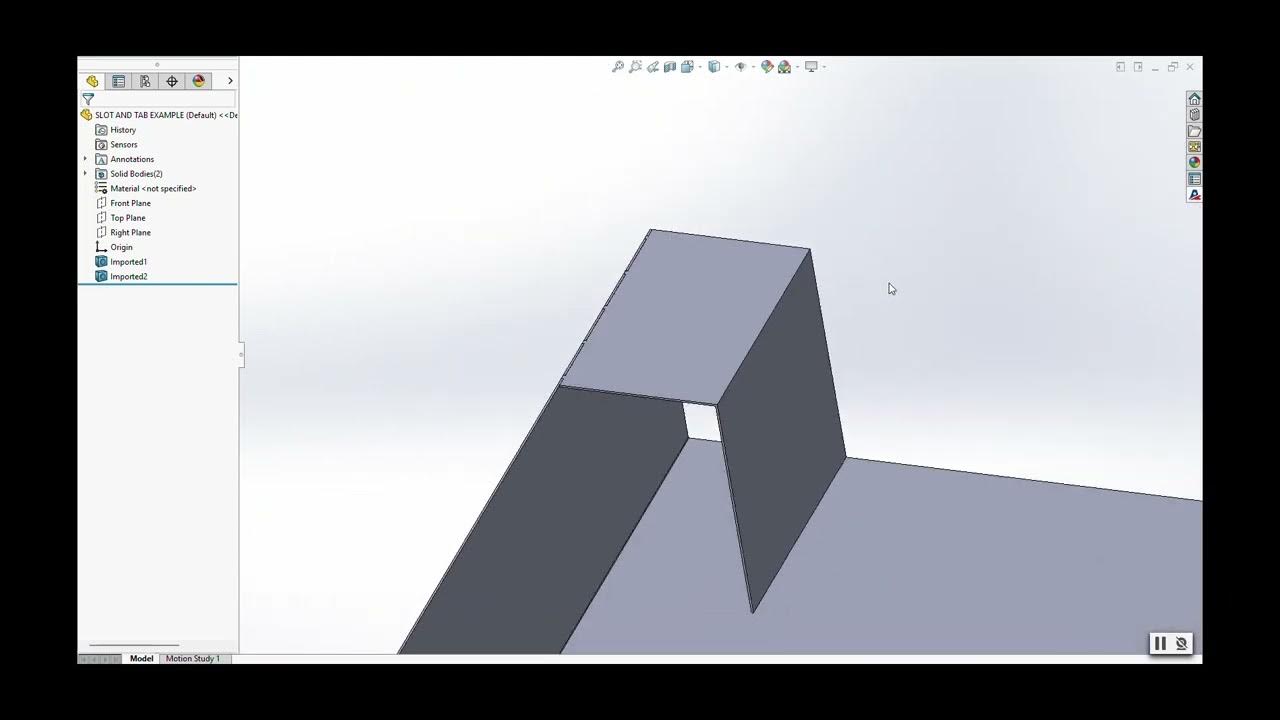 SOLIDWORKS Tech Tip #6 Slots & Tabs - YouTube