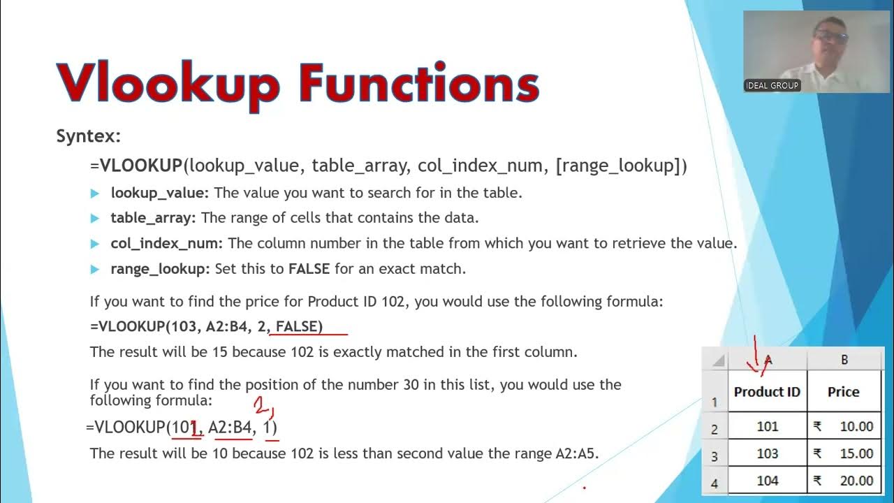 Advance Excel - Lecture-11 Vlookup & Hlookup Functions - YouTube