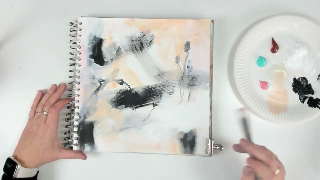 Intuitive abstract painting tutorial - YouTube