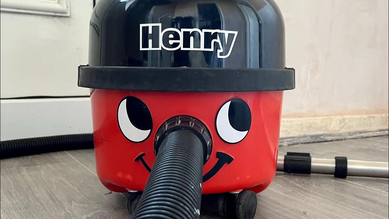 Henry Hoover Cleaning Up - YouTube