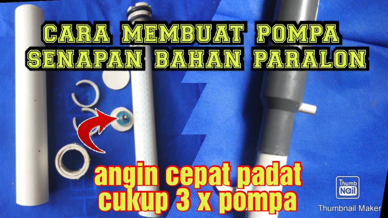 Cara membuat pompa senapan dari bahan paralon - YouTube