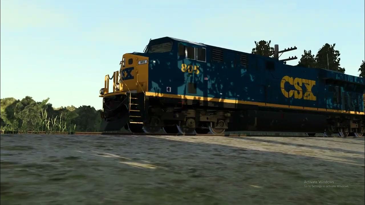 Run 8 Train Simulator V3 CSXT ES44DC 805 Leading M205-20 With a Amazing Narrow Front K5LA - YouTube