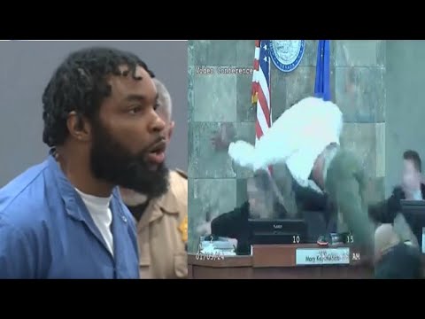 I'm Not A Evil Person, Man Who Jump on Judge Back in Court - YouTube